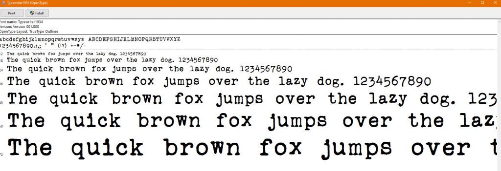 Custom Typewriter Font | iBuild3d